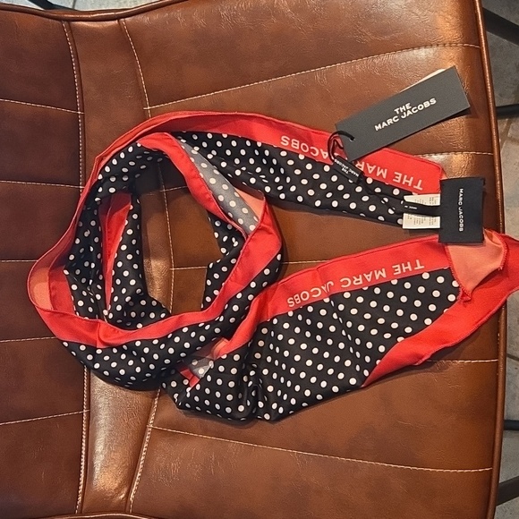 Marc Jacobs | Accessories | Nwt Marc Jacobs Red And Black Polka Dot ...